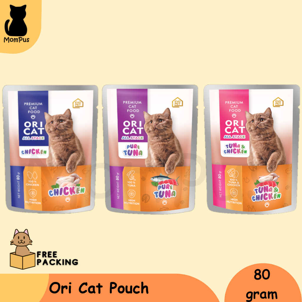 Jual Ori Cat Pouch KITTEN ADULT 80gr Sachet Wet Food Makanan Anak ...