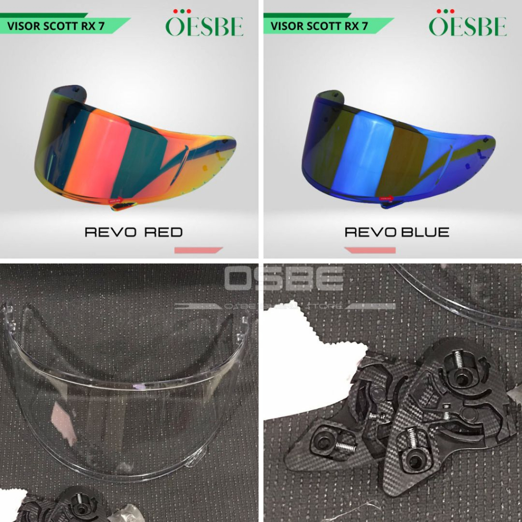 Jual ( FREE RECHET ) Kaca Visor waterproof dan anti fog scott Rx 7 PNP ...