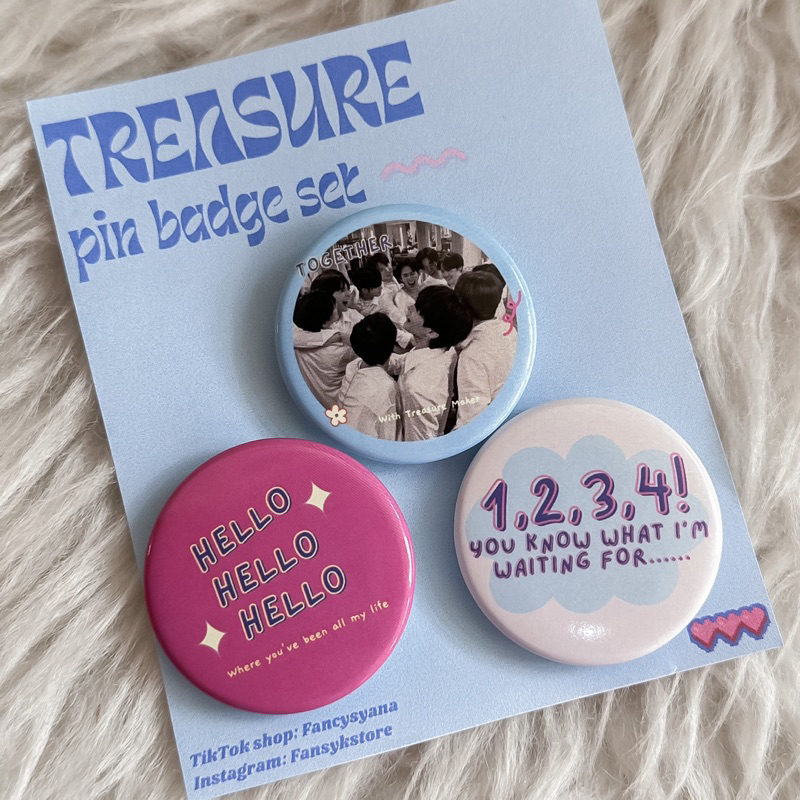 Jual TREASURE PIN BADGE SET - PIN KPOP | Shopee Indonesia