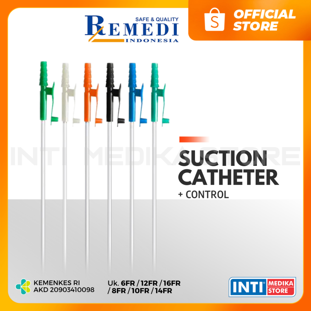 Jual REMEDI - Suction Catheter With Control | Selang Penghisap Dahak ...