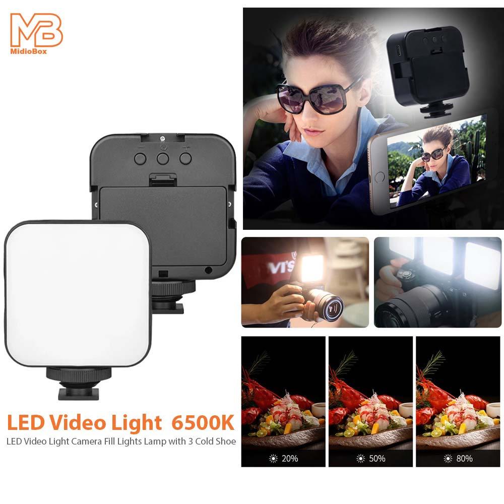 Jual Mini Light LED W56 Rechargeable Battery Lampu Vlog Fotografi ...