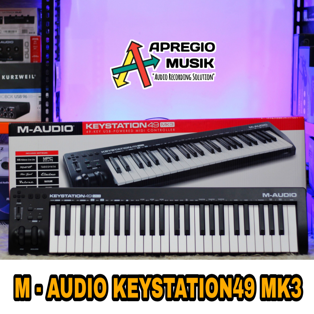 Jual M-AUDIO Keystation 49 MK3 MKIII Midi Controller Keyboard | Shopee Indonesia