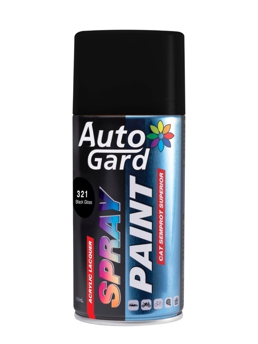 Jual Cat Semprot Autogard Standard 300ml 321 Black Gloss (12Pcs/Dus ...