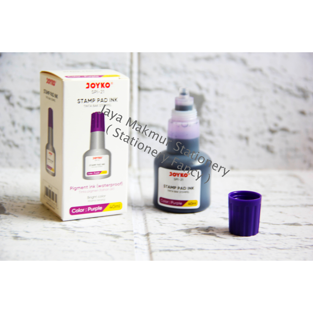 Jual Tinta Stamp Pad INK Joyko SPI-21 Ungu (Eceran) | Shopee Indonesia