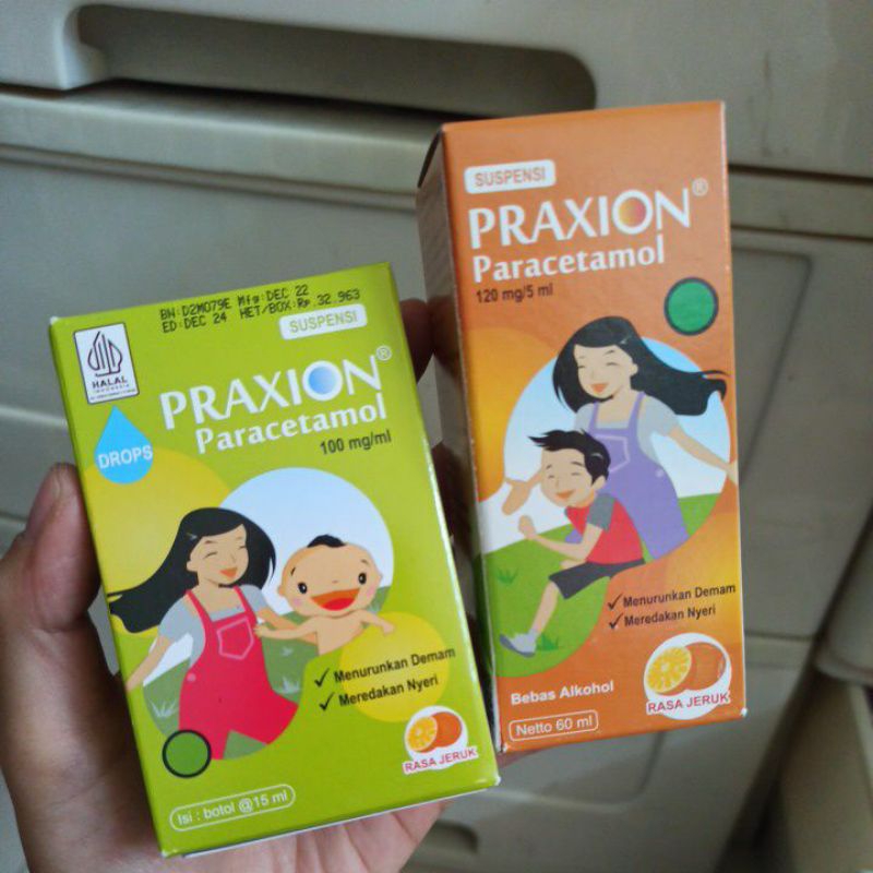 Jual Praxion Paracetamol Drop Drops 15ml Sirup 60ml Suspensi rasa jeruk ...
