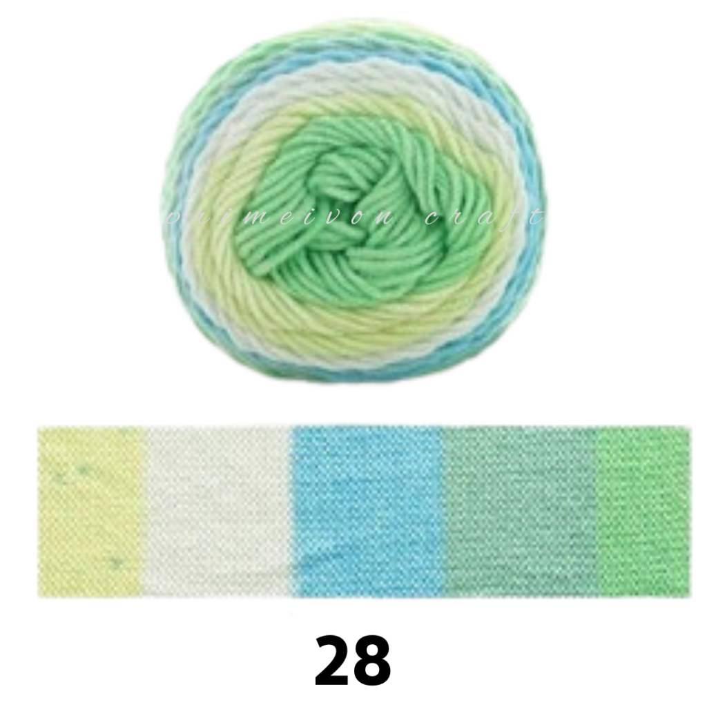 Jual Benang rajut katun rainbow/ rainbow cake yarn RB5 | Shopee Indonesia