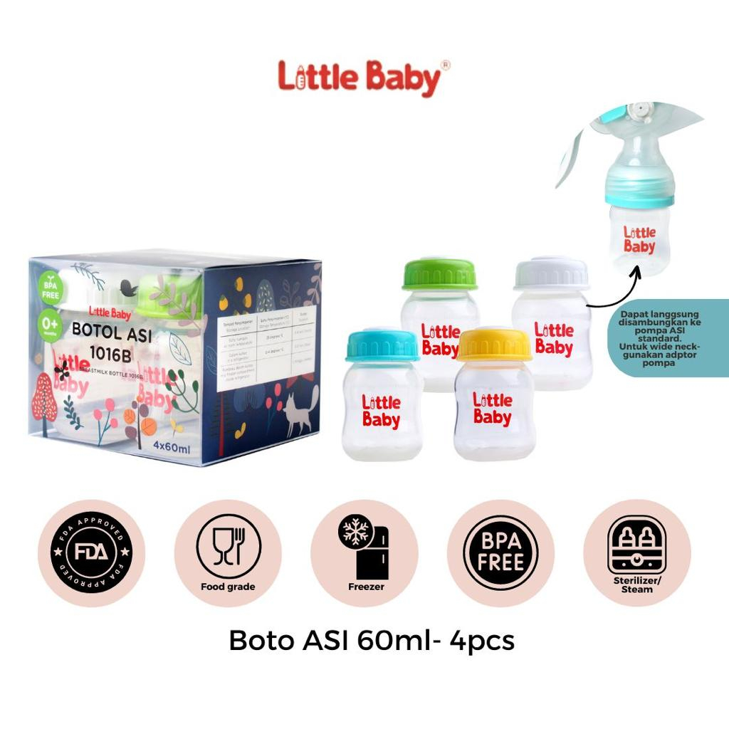 Jual Little Baby - Botol ASI 1016B 60ml/ Tempat Asi 60ml Bpa Free ...