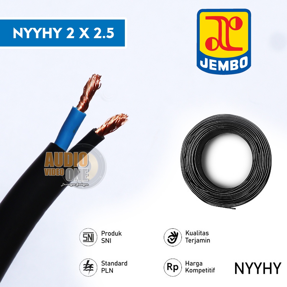 Jual Kabel Jembo 2x2.5 mm NYYHY Kabel Speaker Kabel Listrik Tembaga Per Meter | Shopee Indonesia