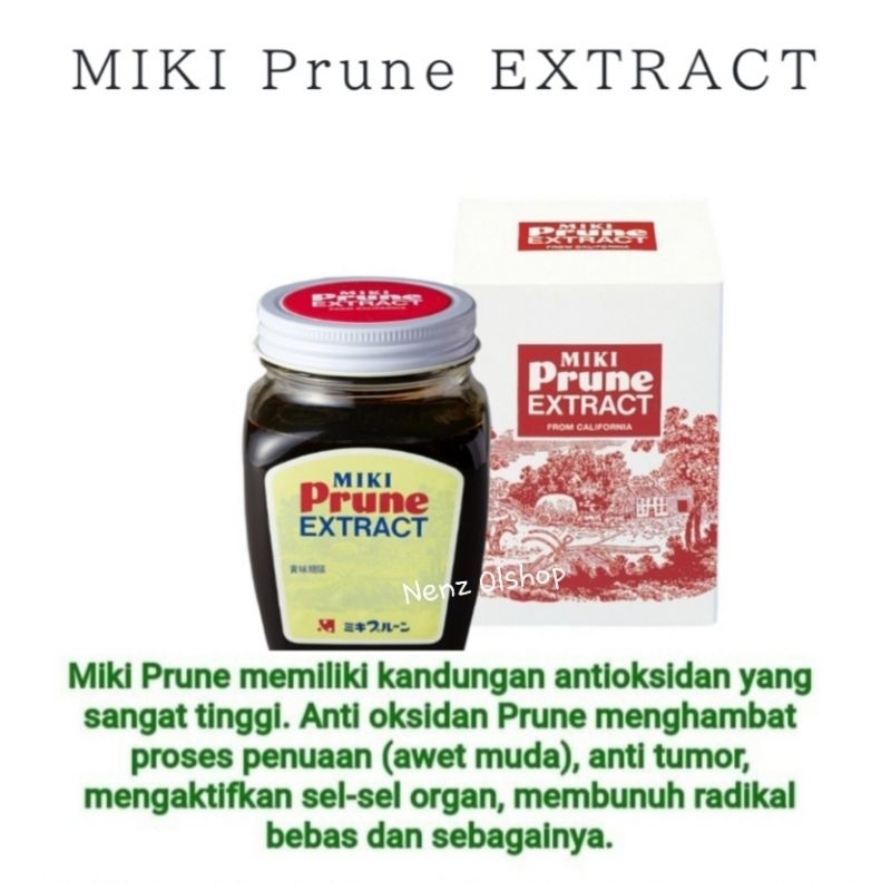 Jual PRUNE EXTRACT|MIKI PRUNE EXTRACT 100% ORIGINAL | Shopee Indonesia