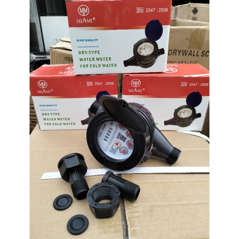 Jual Meteran air PDAM plastik,meteran air PVC,meteran PAM plastik,PVC,water meter | Shopee Indonesia