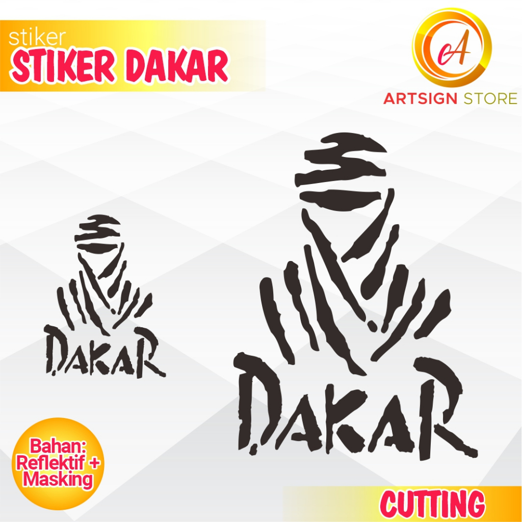 Jual Stiker Dakar Sticker Dakar Stiker Fosfor Refektif Stiker Mobil ...