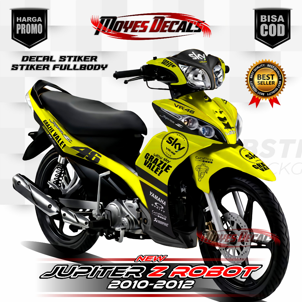 Jual Decal Jupiter Z Robot 2010 Fullbody / Stiker Variasi Jupiter Z ...