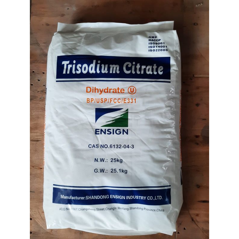 Jual Trisodium Citrate / Sodium Citrat / Natrium Sitrat (1KG) | Shopee ...