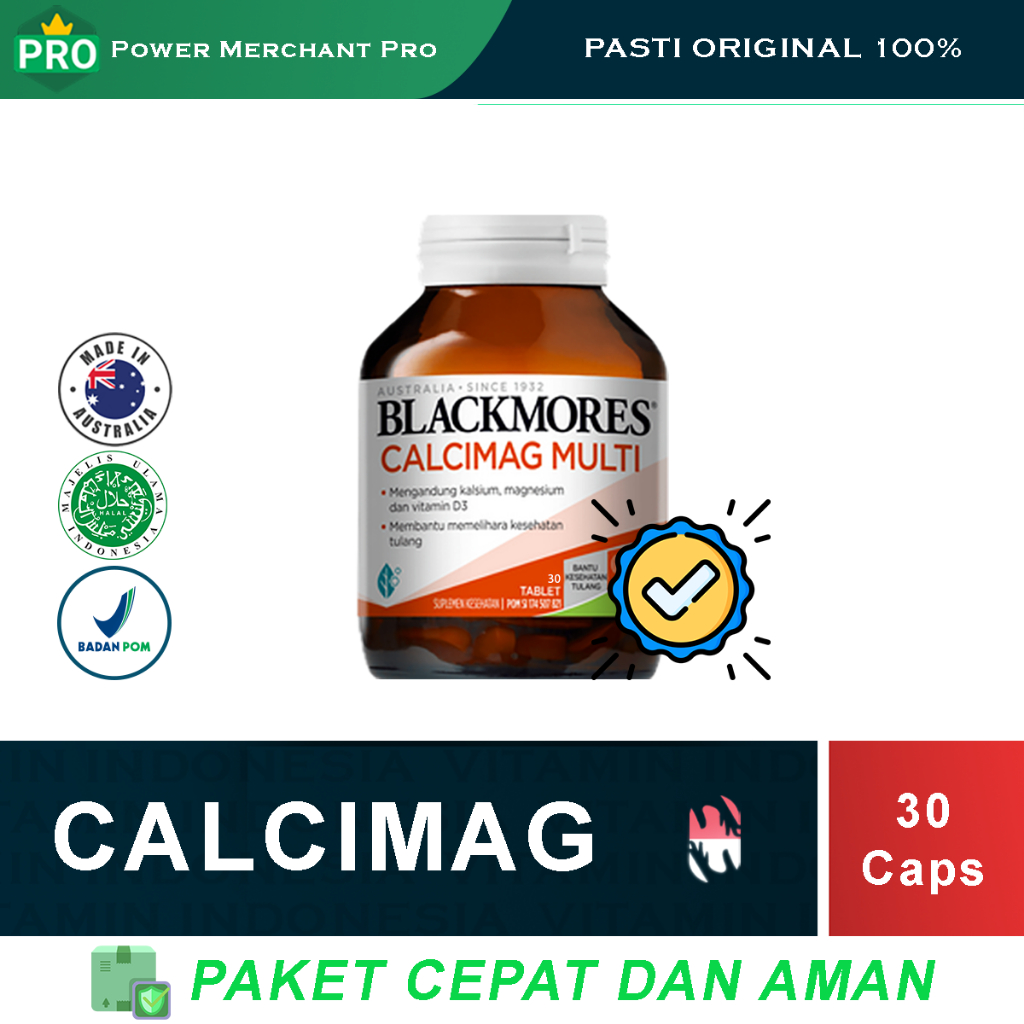 Jual Blackmores Calcimag Multi (30tabs) ORIGINAL | Shopee Indonesia