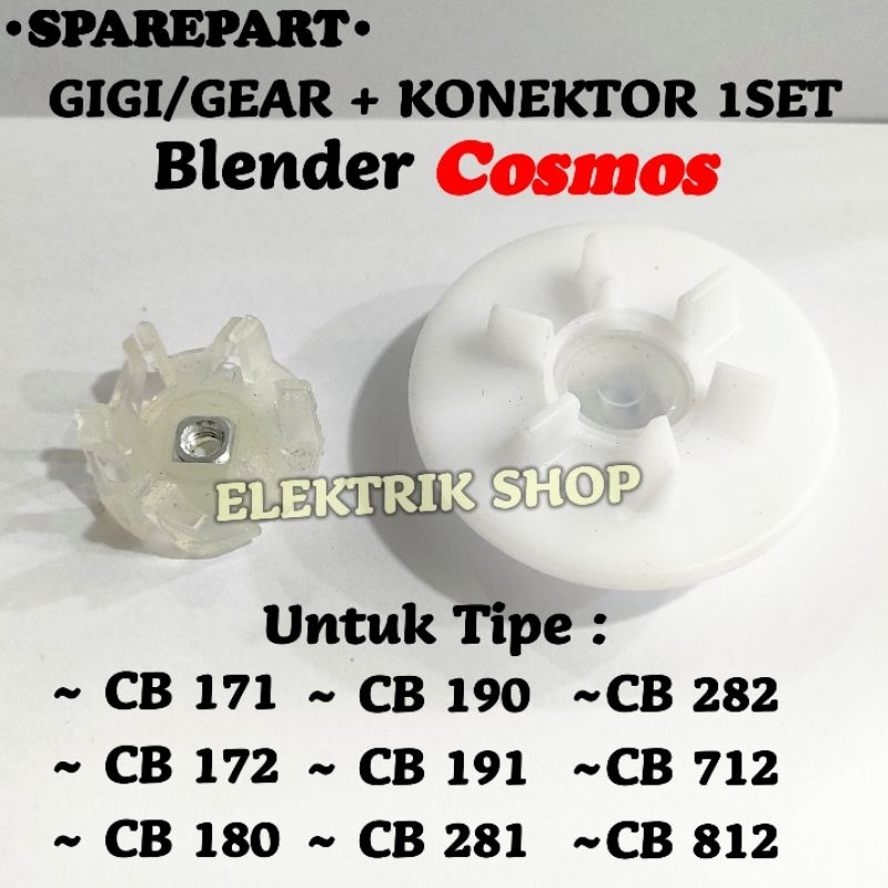 Jual GEAR GIGI + KONEKTOR BLENDER COSMOS TIPE CB 171 CB172 CB 180 CB ...