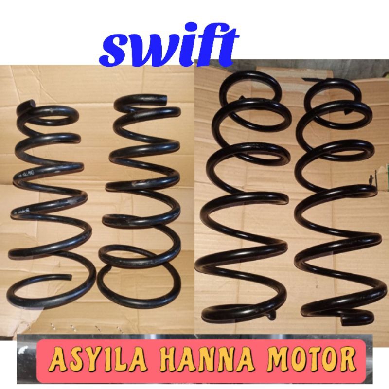 Jual per spiral coil spring Suzuki Swift depan belakang 4pcs original ...