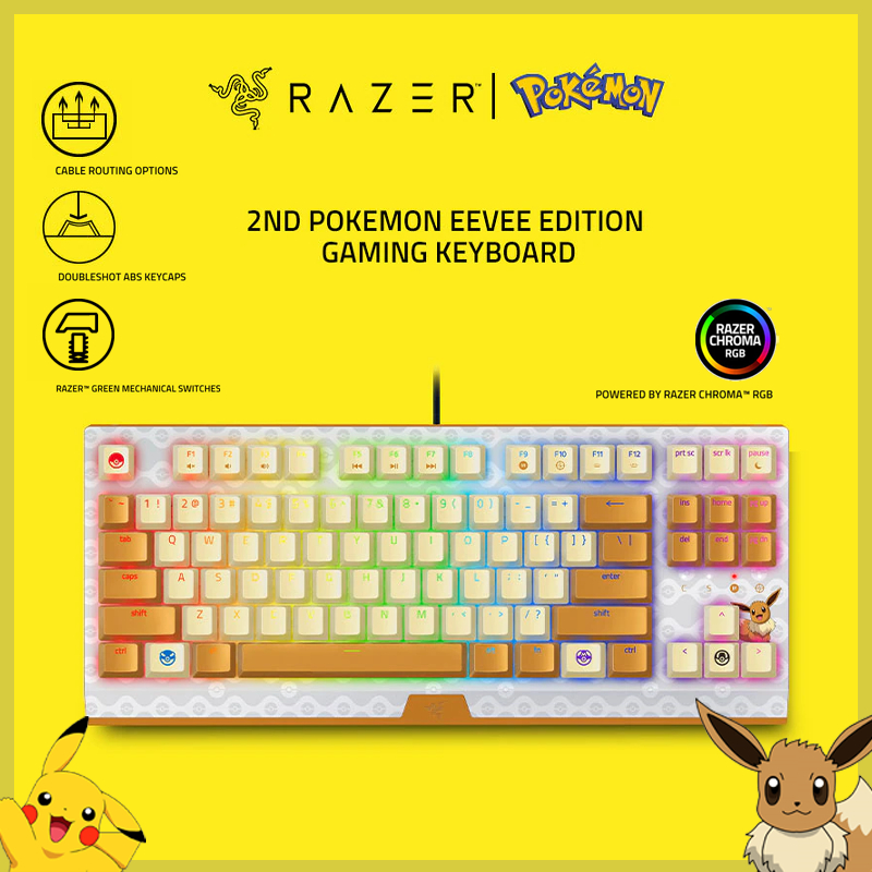 Jual Razer BlackWidow V3 TKL - Pokemon Eevee Limited Edition | Shopee ...