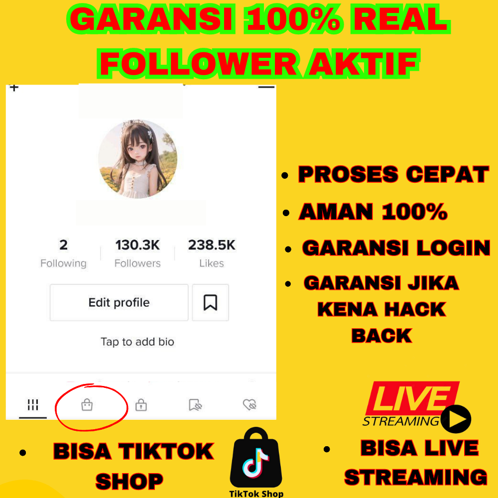 Jual Akun Tt Toktok Tik tok Resmi Bisa Live SHOP | Shopee Indonesia