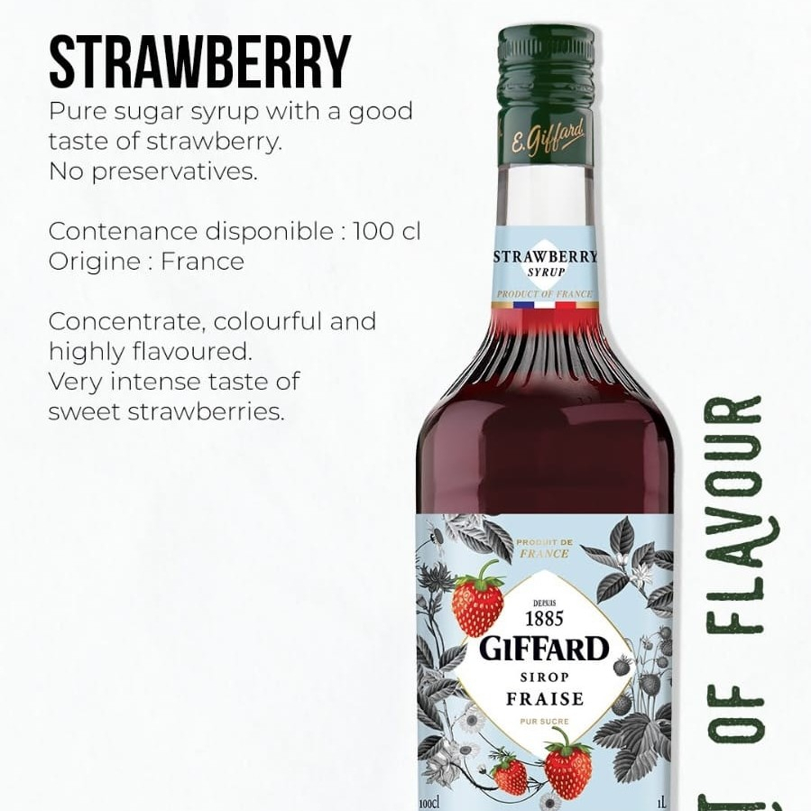 Jual Giffard Syrup Strawberry (Strawberry Giffard Sirup) | Shopee Indonesia