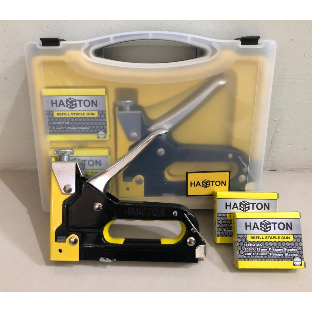 Jual PAKU STAPLES HEKTER GUN TACKER TEMBAK MANUAL GUN 3 in 1 PROHEX ...