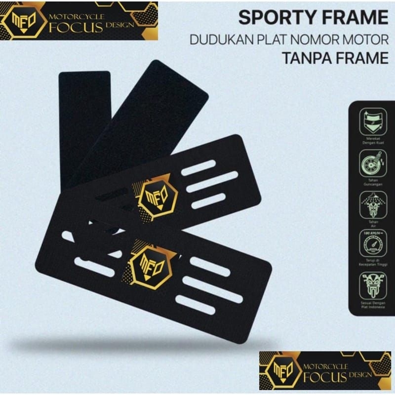 Jual DUDUKAN PLAT FRAME MOTOR / TATAKAN PLAT NOMOR MOTOR CLEAN LOOK ...