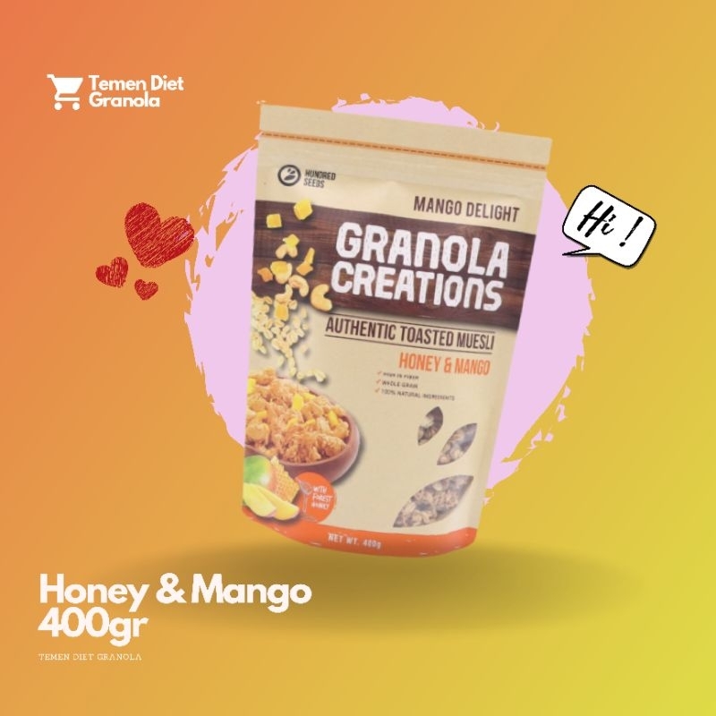 Jual Granola Creations 400g Honey & mango-MANGO DELIGHT | Shopee Indonesia