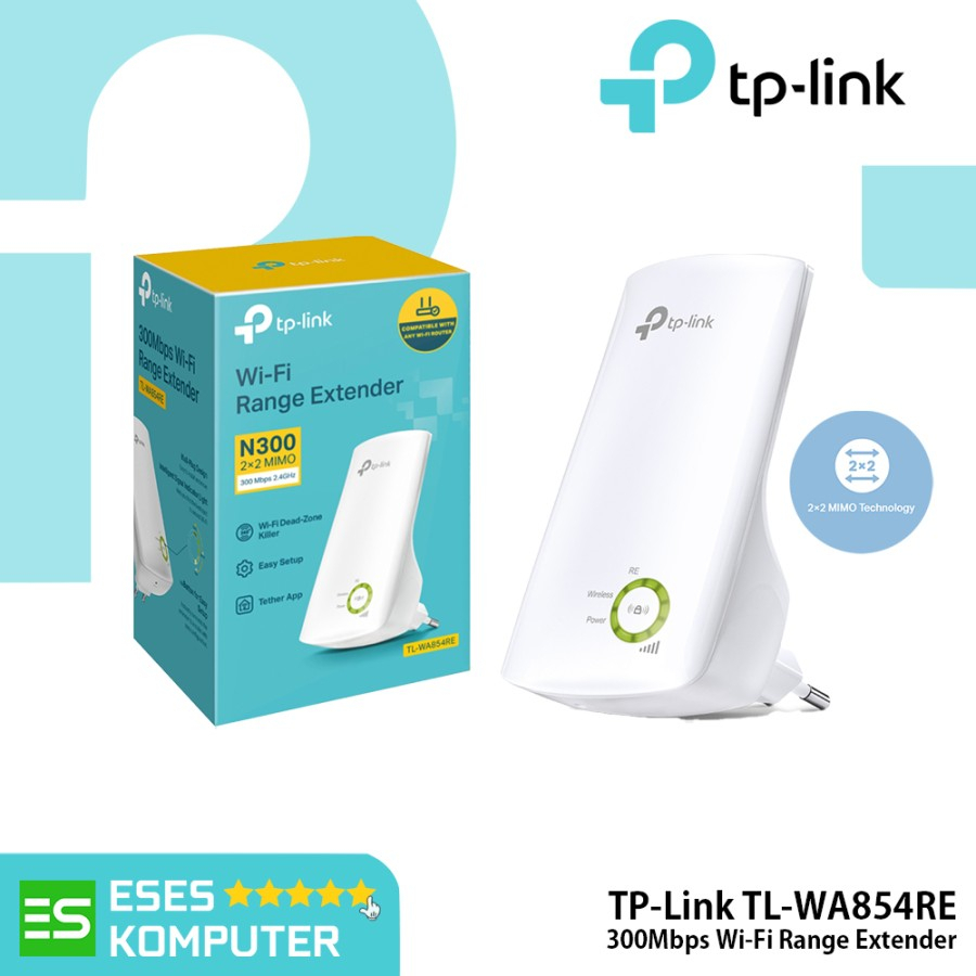 Jual WiFi Range Extender TP-Link TL-WA854RE 300Mbps Wi-Fi Range ...