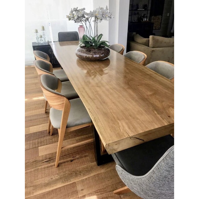 Jual MEJA MAKAN SET KAYU JATI SOLID DENGAN KURSI JOK BISA ELEGANT GAYA ...