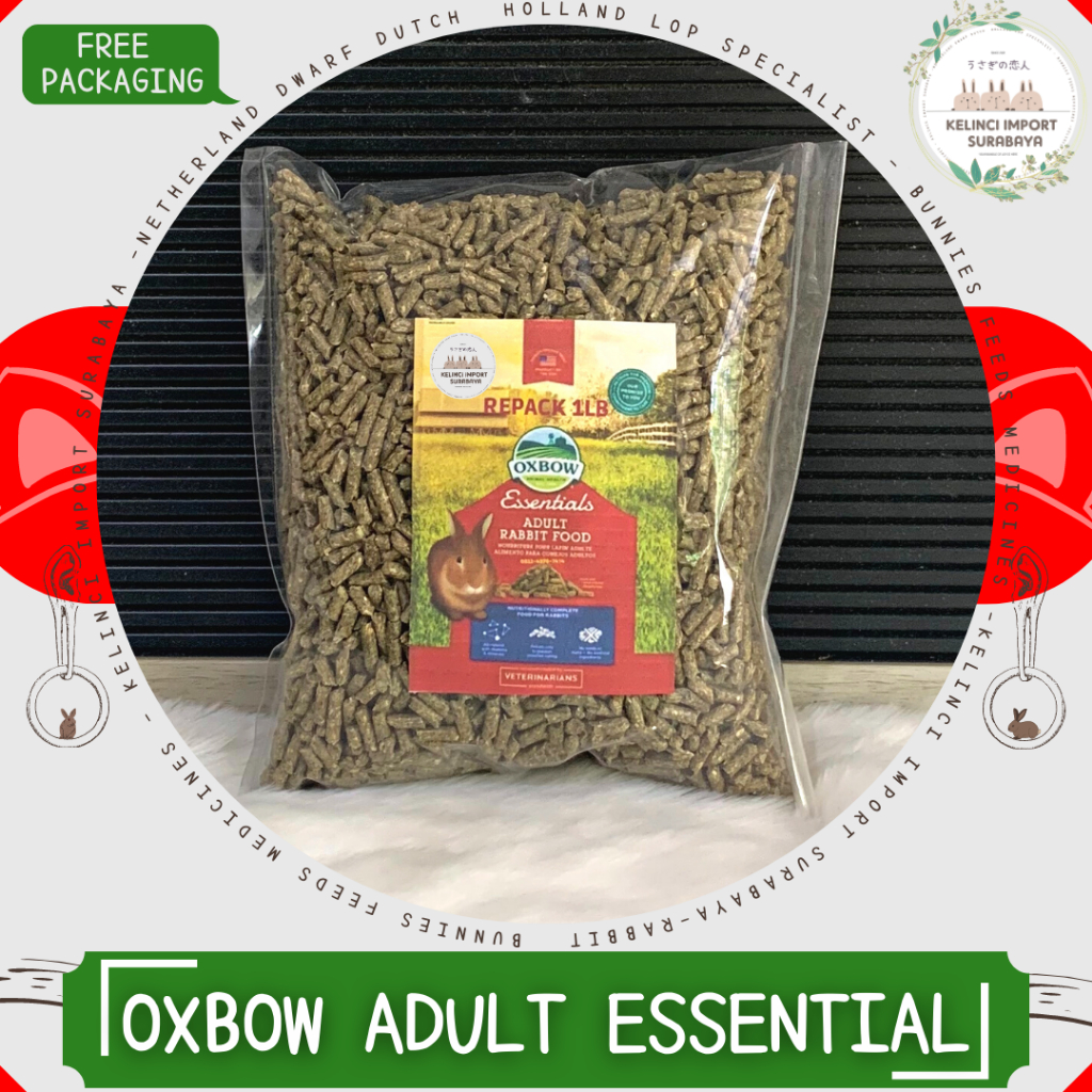 Jual Oxbow ADULT Essential Rabbit Food Makanan Kelinci Repack - 1lb ...