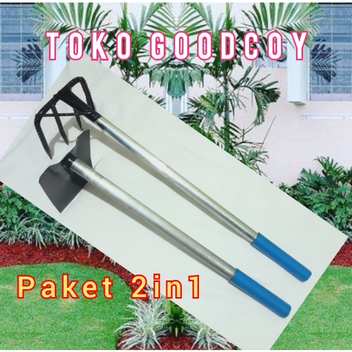 Jual PACUL GARUKAN KEBUN GAGANG BESI GALVANIS TAHAN KARAT PAKET 2IN1 ...