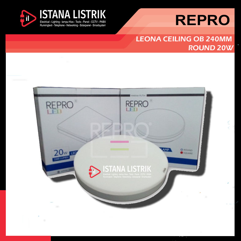 Jual REPRO LEONA CEILING OB 240MM ROUND 20W | Shopee Indonesia