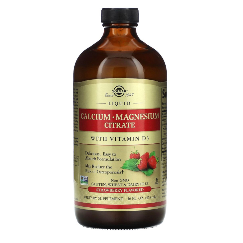 Jual Solgar, Liquid Calcium Magnesium Citrate with Vitamin D3, 16 fl oz ...