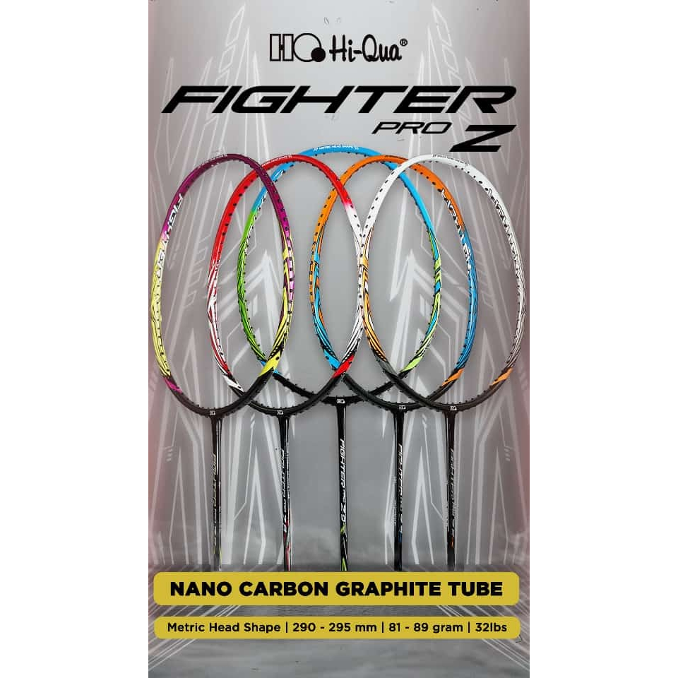 Jual Raket Badminton HIQUA HQ / HI-QUA FIGHTER PRO Z3/Z5/Z7/Z8/Z9 ...