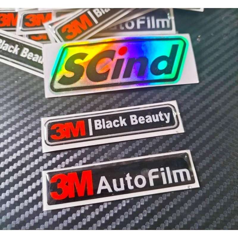 Jual STIKER TIMBUL EMBLEM 3M AUTO FILM 3M BLACK BEAUTY | Shopee Indonesia