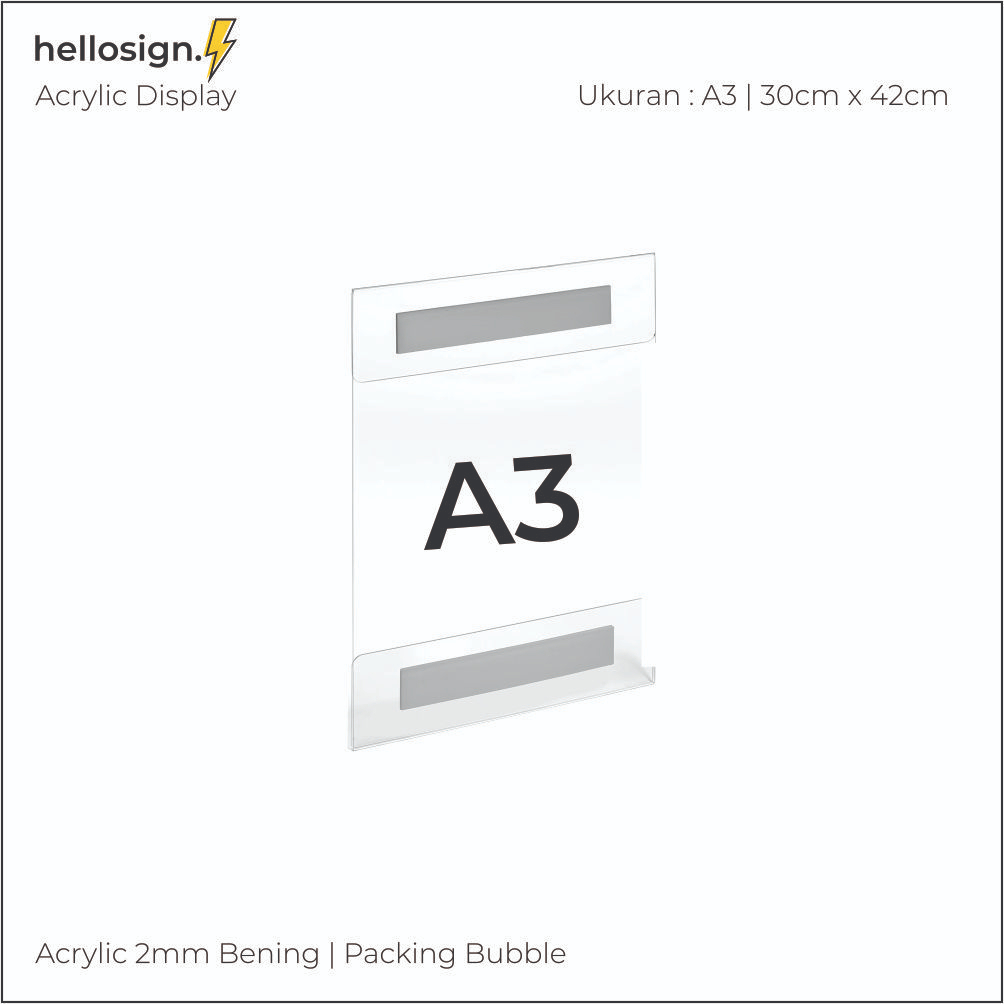 Jual Poster | Tempat Brosur Akrilik | Akrilik Tempel|Sign Holder ...
