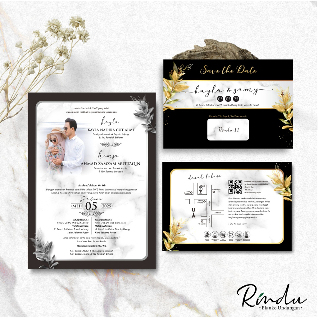 Jual Blangko Undangan Rindu 11 | Blangko Undangan | Undangan Murah | Kertas Undangan Kosong ...