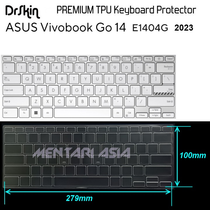 Jual Keyboard Protector ASUS VivoBook GO 14 E1404 2023 - DrSkin Premium TPU | Shopee Indonesia