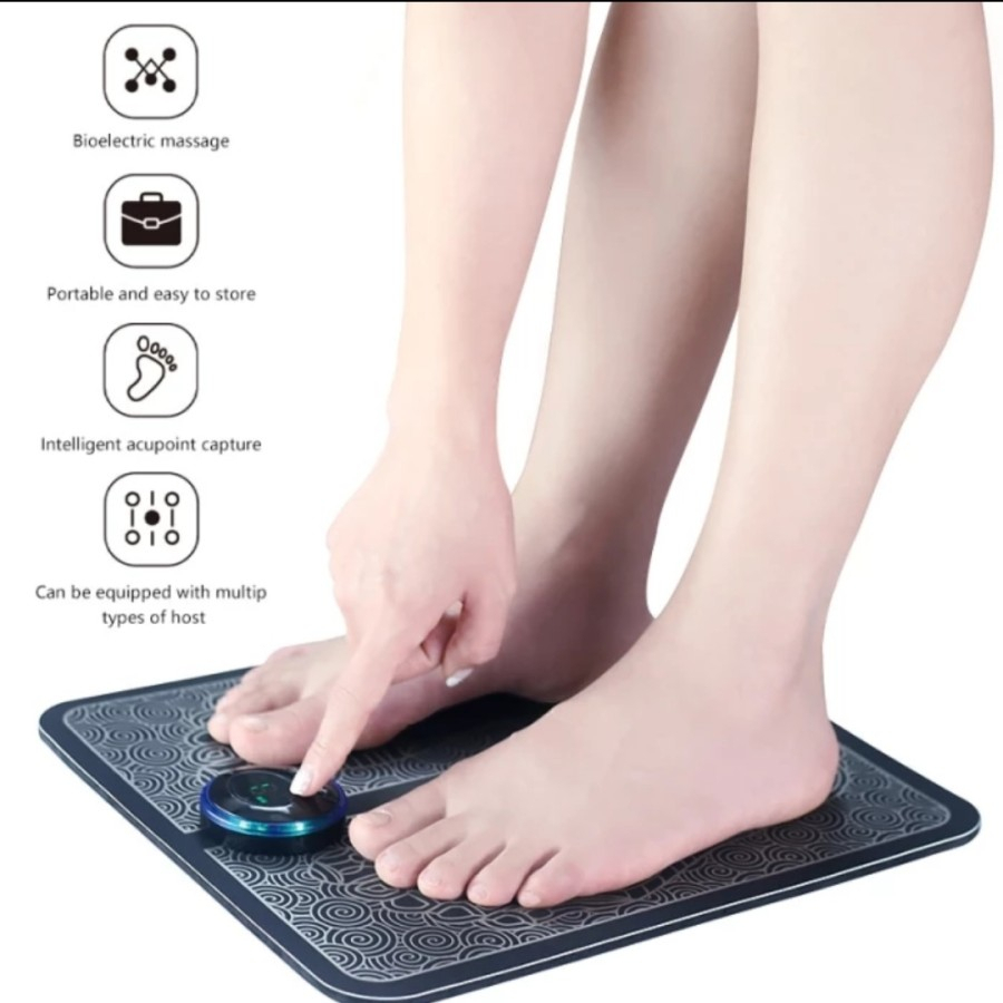 Jual EMS Foot Massager Pad Mat Alat Pijat Kaki Elektrik Pulse S ...