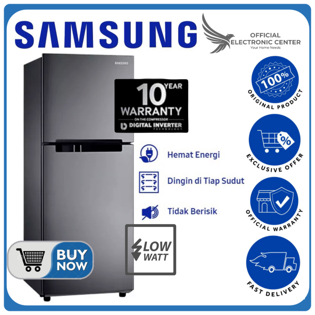 Jual SAMSUNG KULKAS RT19M300BGS RT19M RT-19M300BGS KULKAS 2 PINTU SMART ...