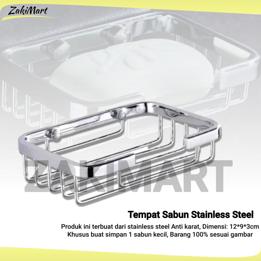 Jual Tempat Sabun Stainless Steel SUS 304 Rak Sabun Kamar Mandi ...