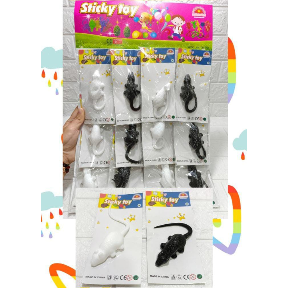 Jual Mainan Baru Sticky Toy Animal Sticky Toys 1 Pack Isi 4 Pcs/Hewan ...