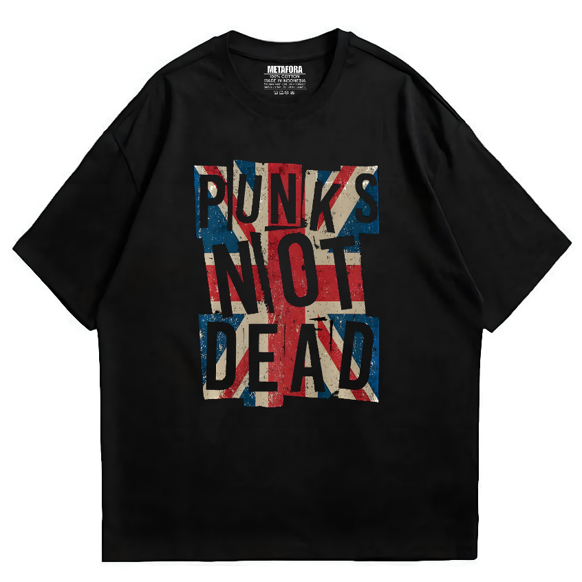 Jual Nebula Tshirt Punks Not Dead England lengan pendek hitam Kaos ...
