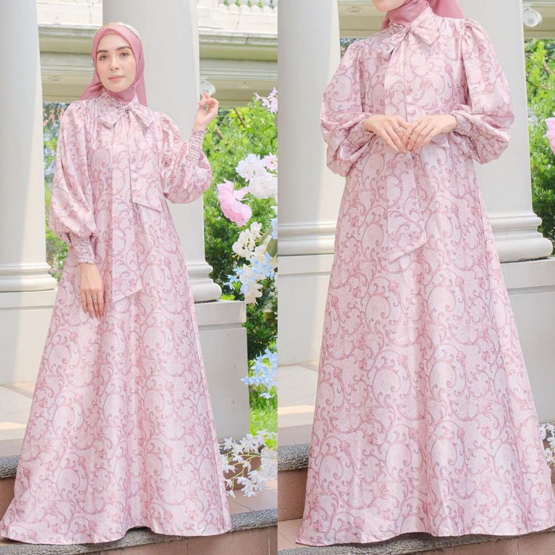 Jual GAMIS RAYA TERBARU PREMIUM / GAMIS SILK SUTRA HALUS SAGE GREEN ...