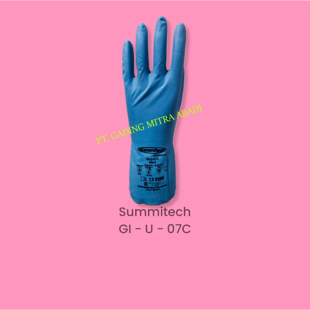 Jual SARUNG TANGAN NITRILE RUBBER SUMMITECH TYPE GI-U-07C | Shopee ...