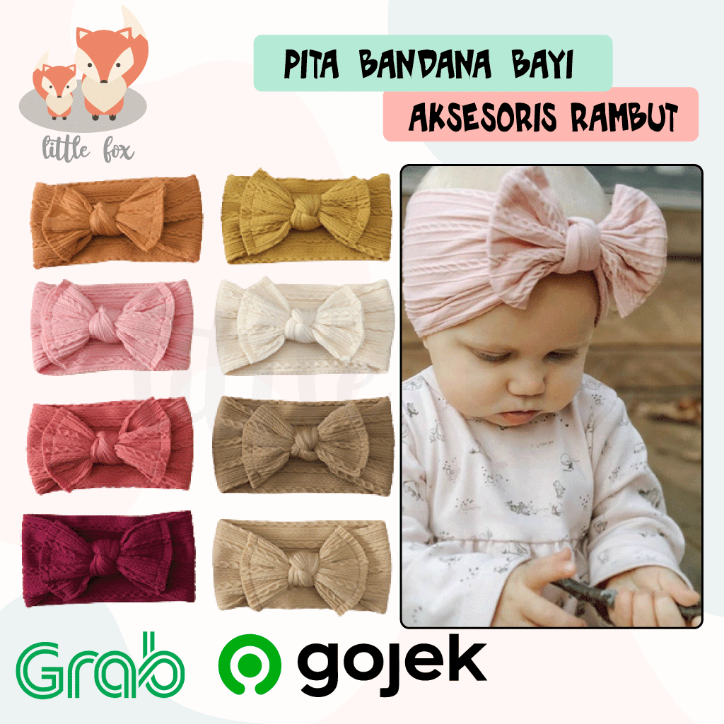 Jual PITA BANDO BABY GIRL / BANDANA BAYI ANAK CEWEK / AKSESORIS RAMBUT ...