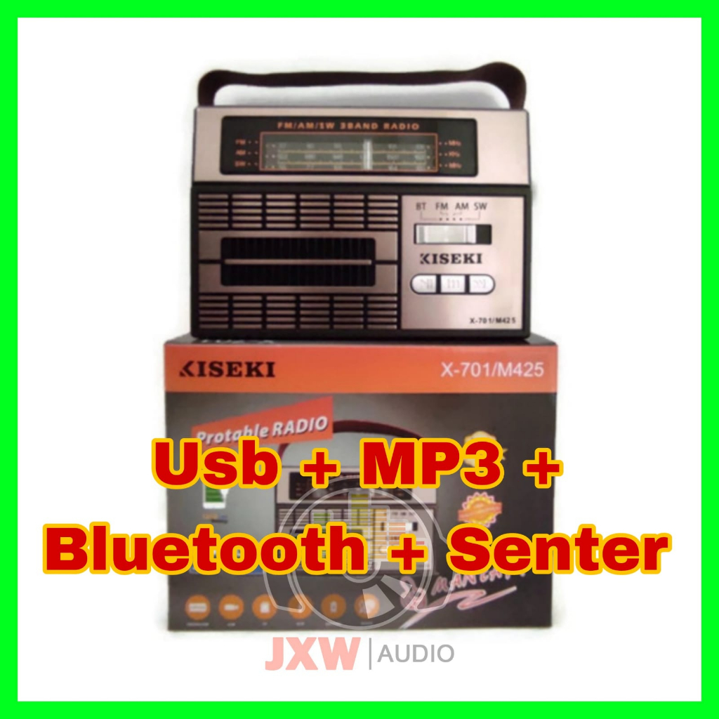 Jual RADIO KISEKI X-701/M425 BT RADIO SPEAKER PORATBLE SUPER SOUND BLUETOOTH | Shopee Indonesia