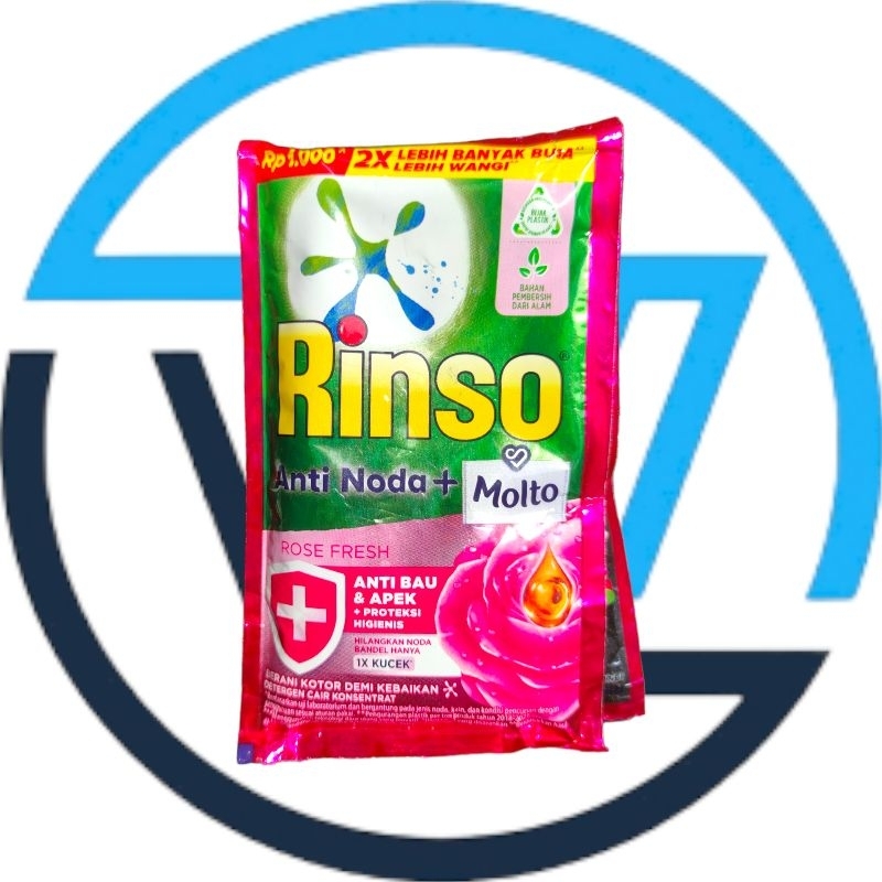 Jual Rinso Molto Rose Fresh Detergen Cair 38ml × 12 sachet | Shopee Indonesia