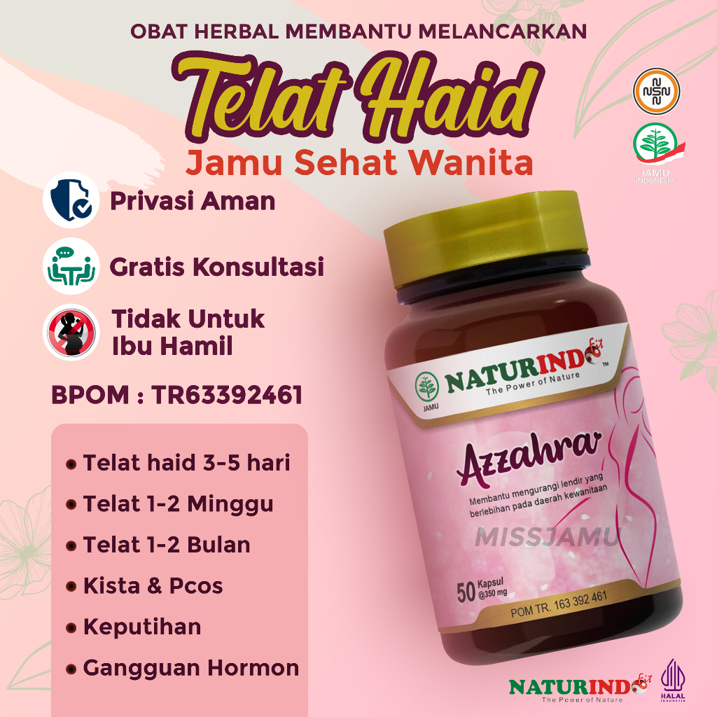 Jual Obat Telat Datang Bulan Manjakani Pelancaran Haid Pelancar Lancar ...