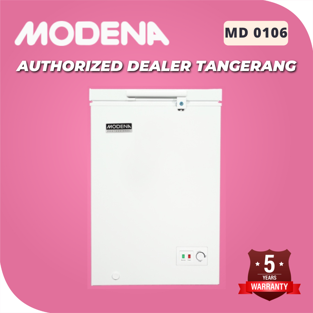 Jual CHEST FREEZER MODENA MD 0106 W FREEZER CONSERVA 100 LITER | Shopee ...