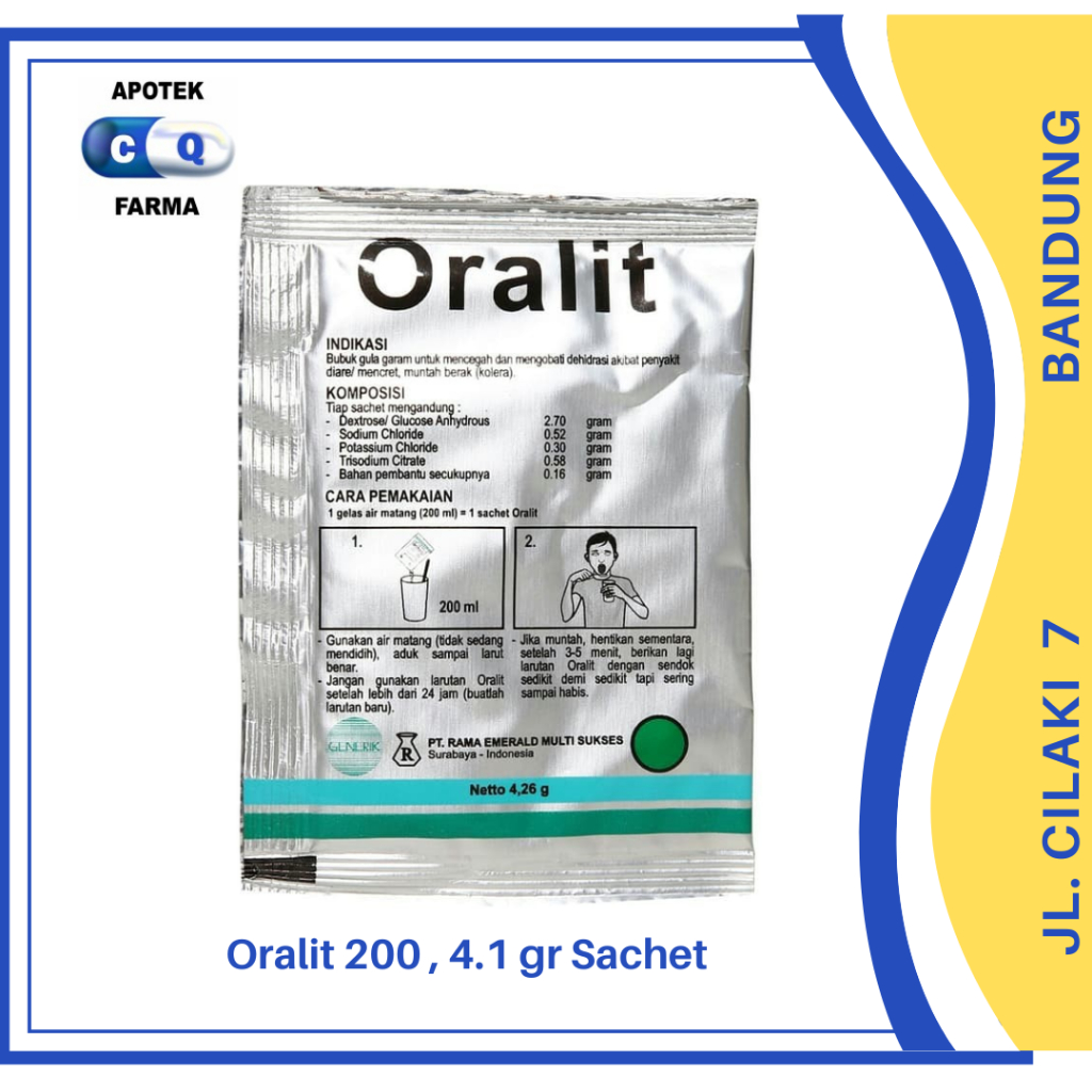 Jual Oralit 200 4.1gr Sachet | Shopee Indonesia